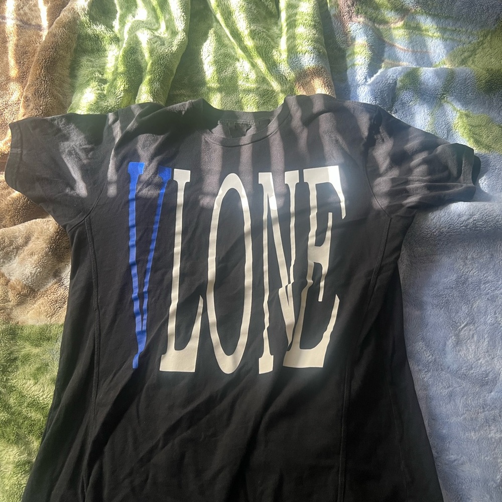 2020 Vlone Black And Blue Shirt - Gem
